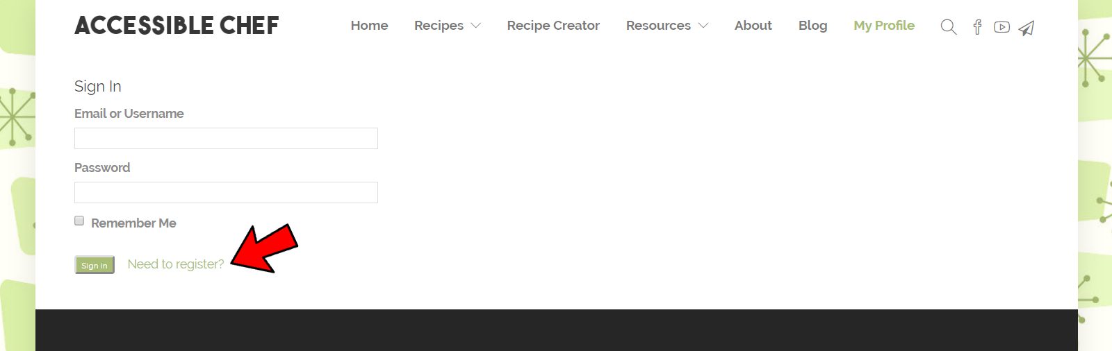 Recipe Creator Tutorial – Accessible Chef